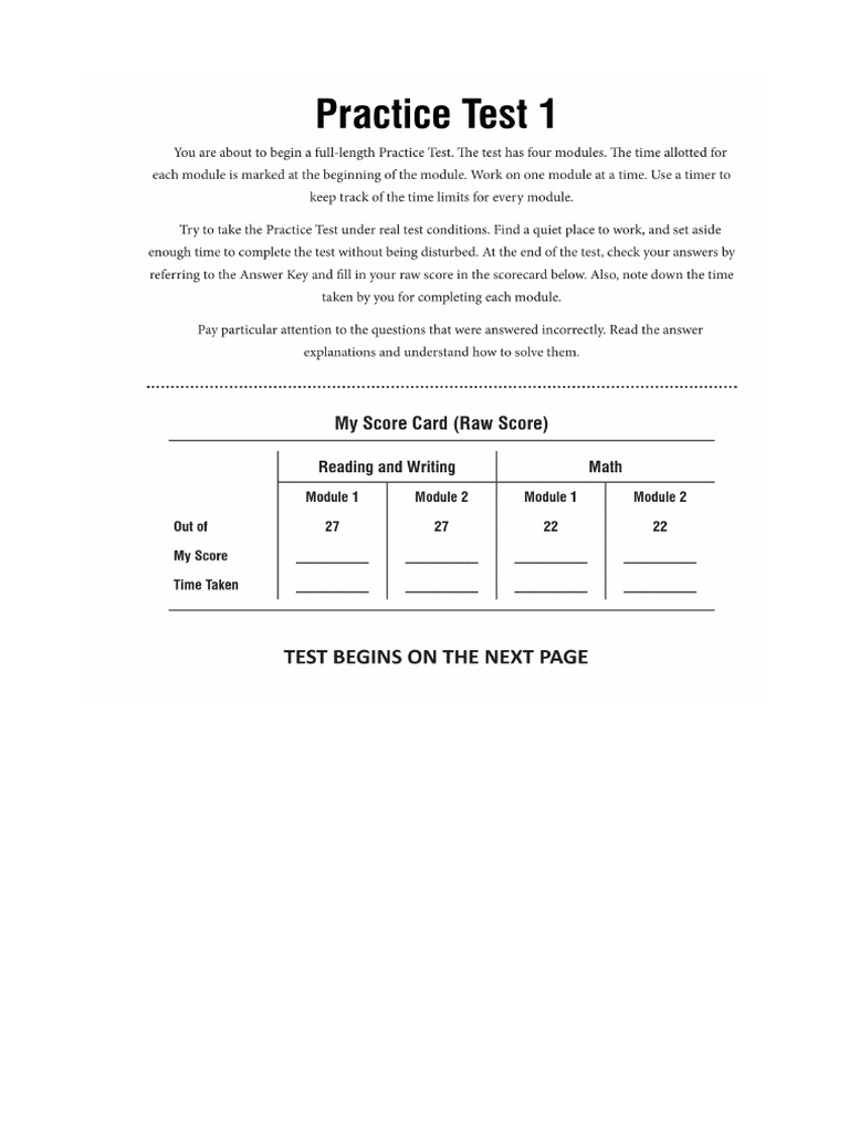 Practice Test 1 | PDF