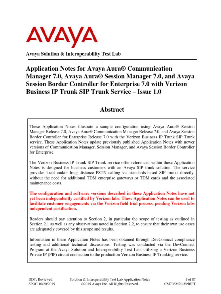 CM70SM70 VzBIPT | PDF | Session Initiation Protocol | Computer Network