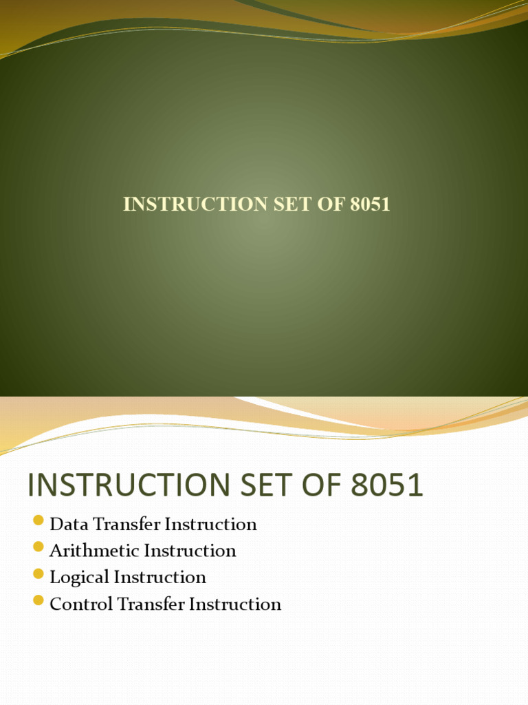 Eiot Unit 1 - Instruction Set | PDF | Bit | Computer Programming Eiot Unit 1 - Instruction Set | PDF | Bit | Computer Programming