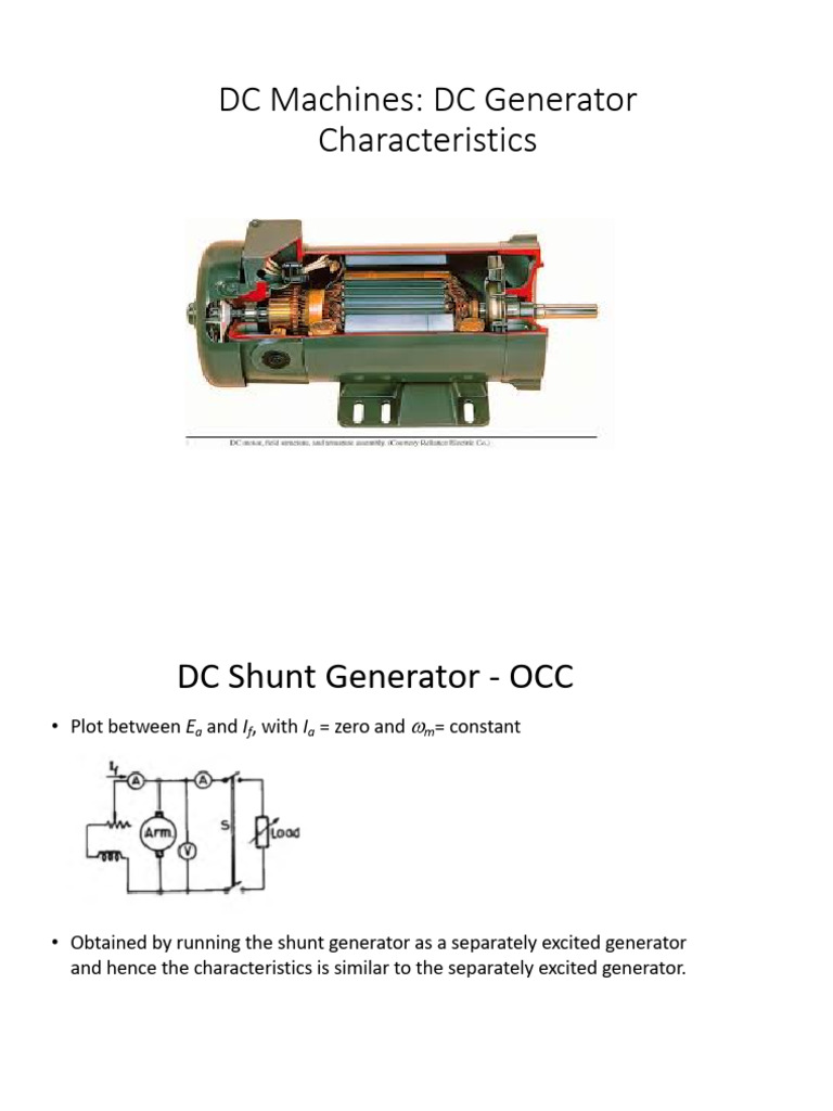 Lecture 5 DC Machines | PDF | Electric Generator | Voltage