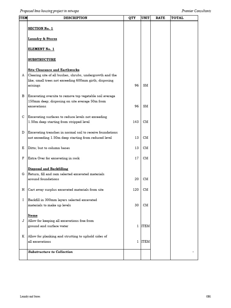 Kma Project Boq | PDF | Concrete | Window