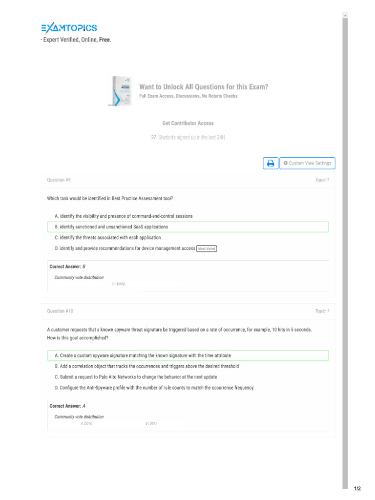 Examtopics 3 Pse - Strata | PDF