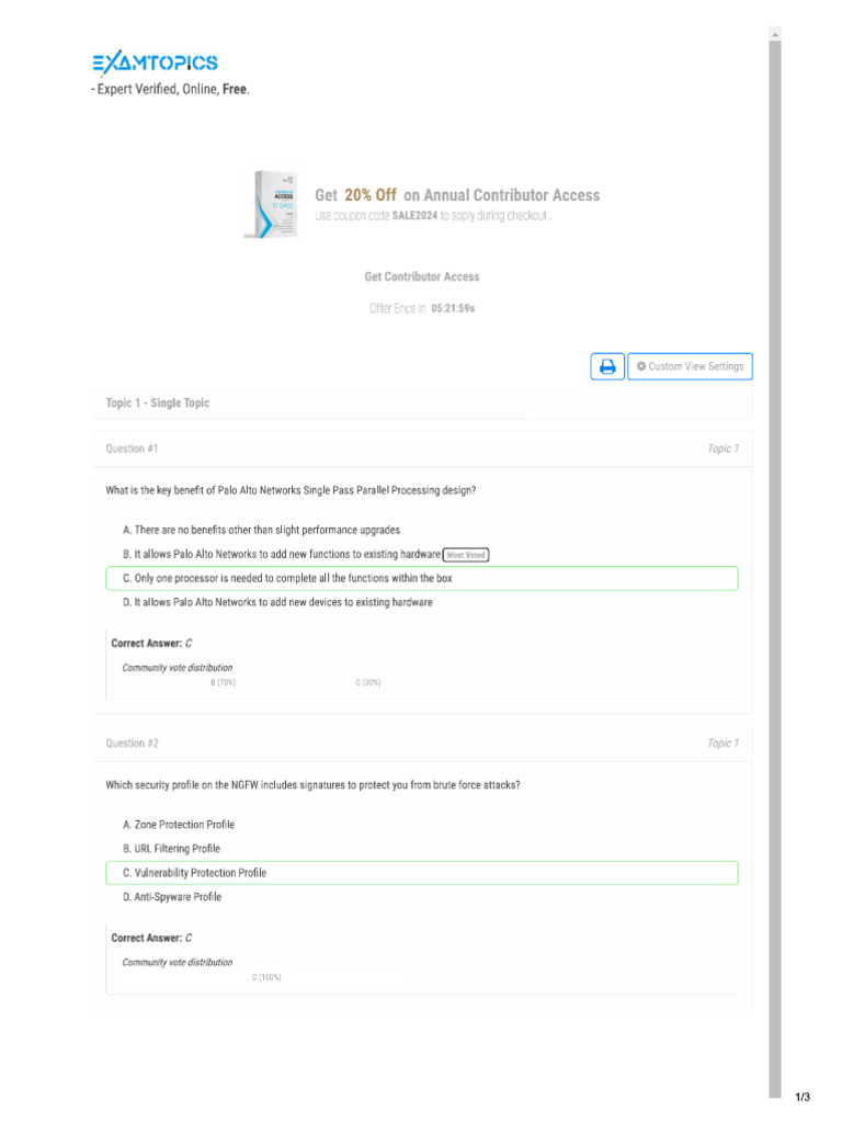 Examtopics 1 Pse - Strata | PDF