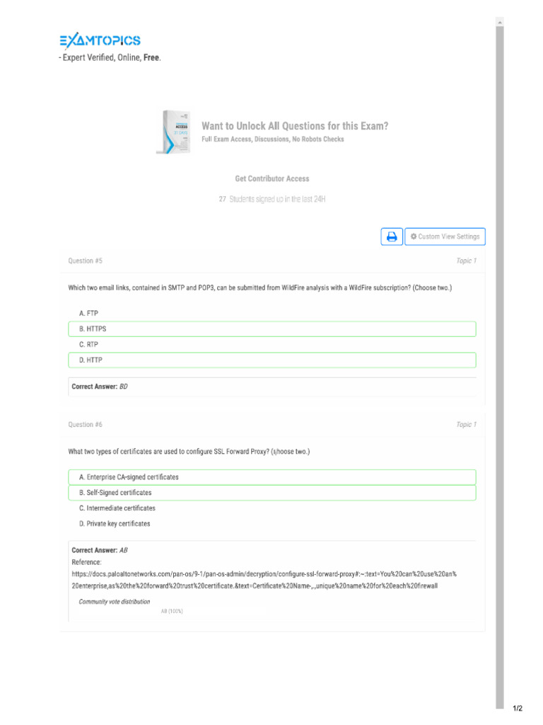 Examtopics 2 Pse - Strata | PDF