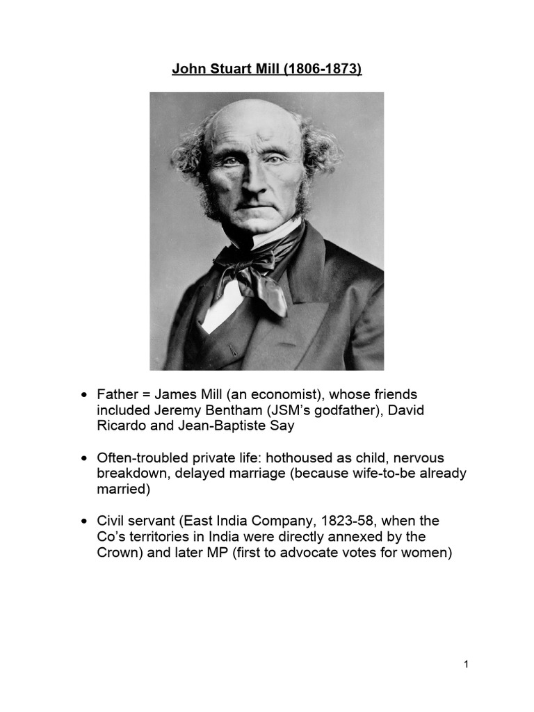 J S Mill | PDF | John Stuart Mill | Economies
