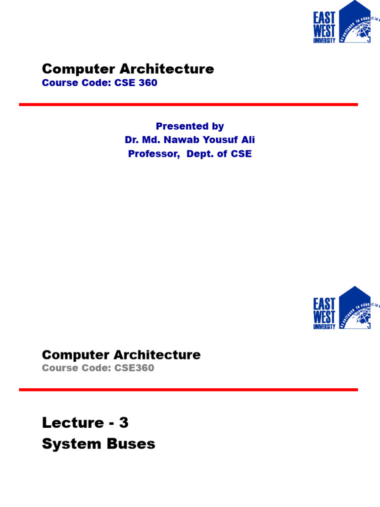 03 Buses | PDF | Input/Output | Central Processing Unit