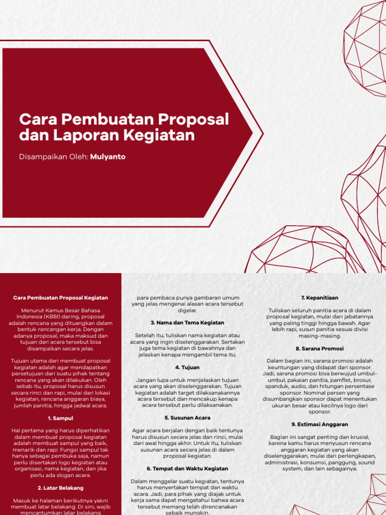 CARA PEMBUATAN PROPOSAL W | PDF | Bisnis