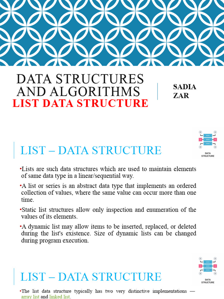 Understanding List Data Structures | PDF | Pointer (Computer ...