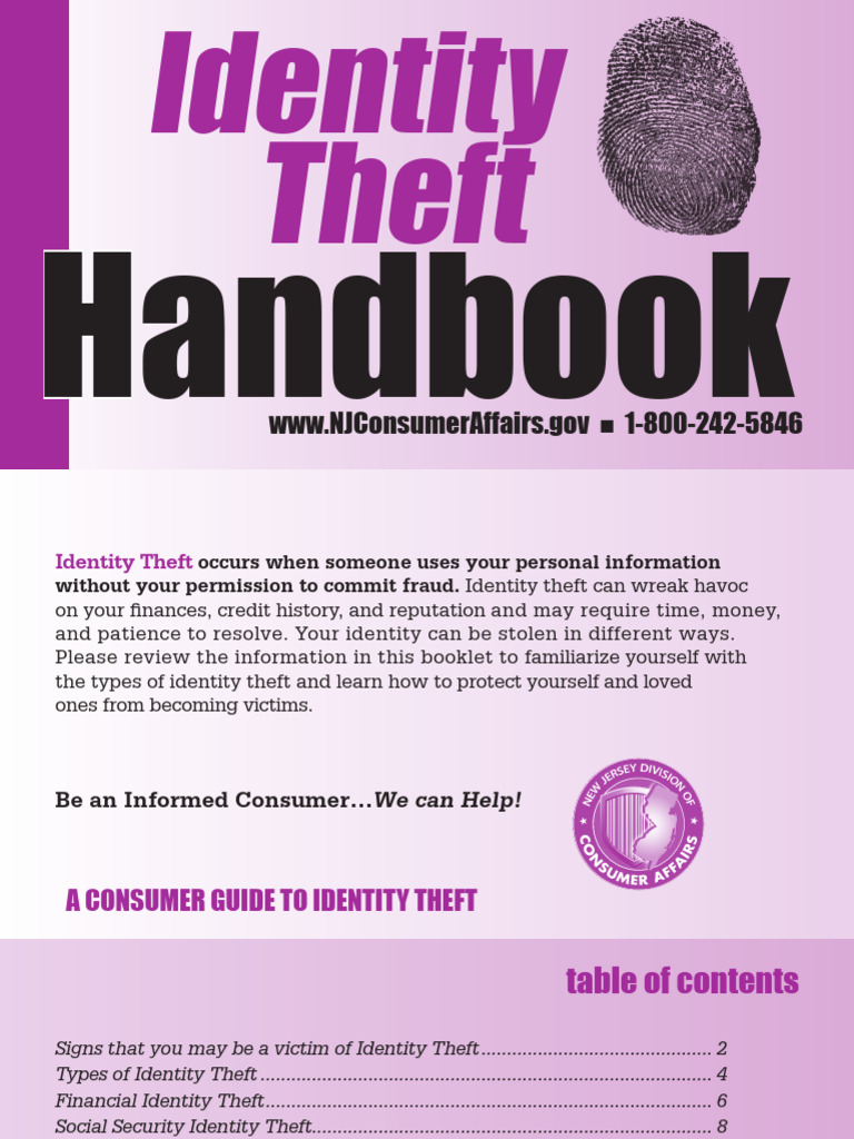 Identity Theft Handbook | PDF | Identity Theft | Phishing