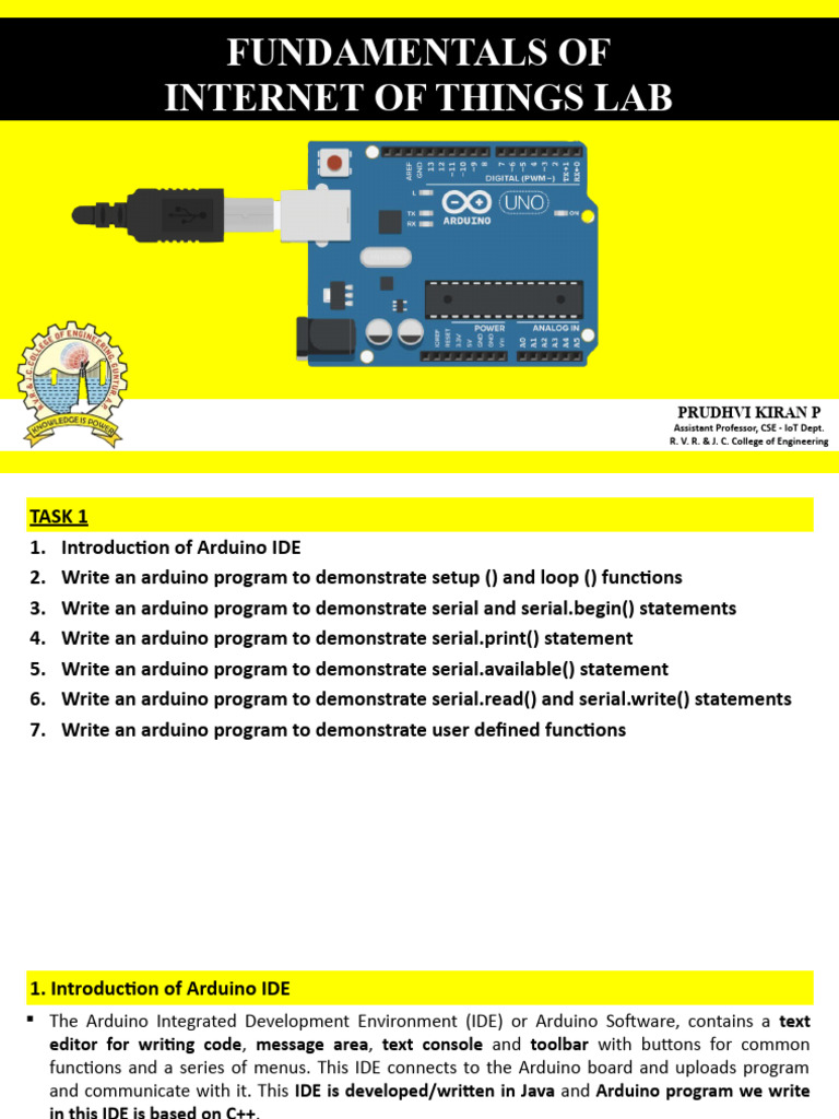 Arduino IDE Basics for Beginners | PDF | Arduino | Data Type