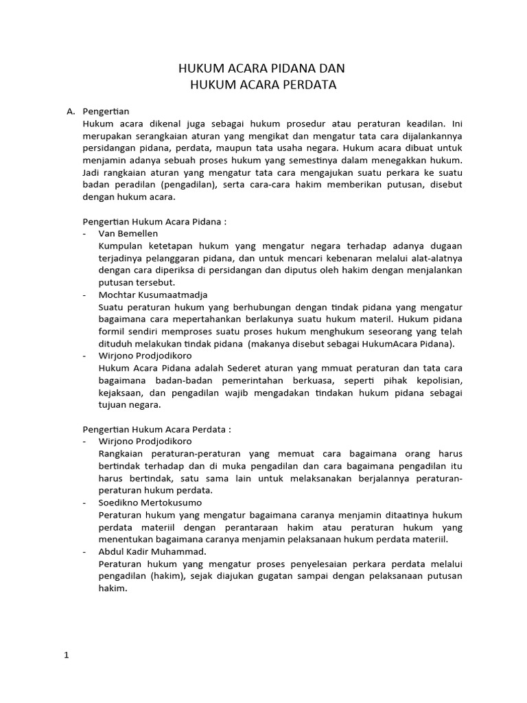 Materi Sosialisasi Acara Pidana Perdata | PDF | Politik