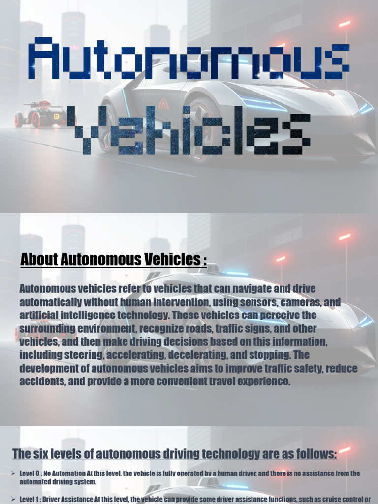 Autonomous Vehicles | PDF | Driving | Vehicles