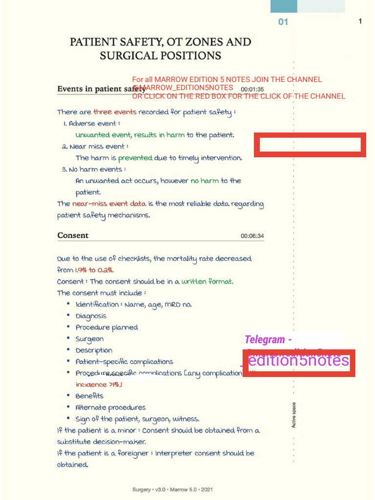 Surgery @marrow Edition5Notes | PDF