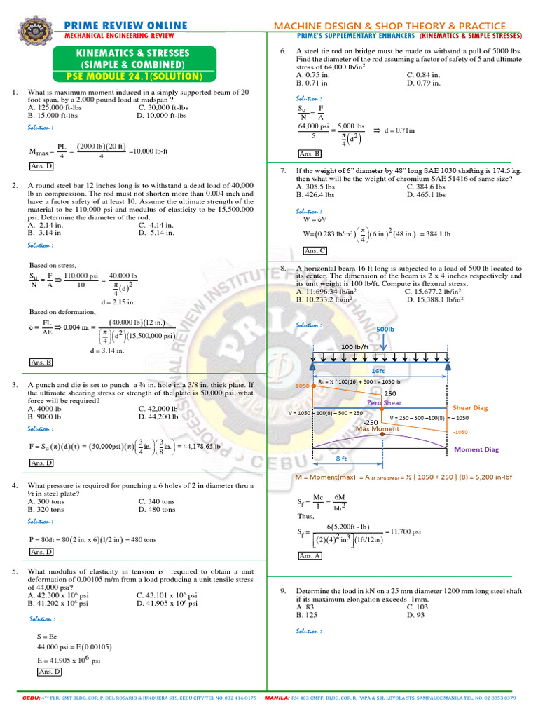 MDSP Prime | PDF | Strength Of Materials | Ultimate Tensile Strength