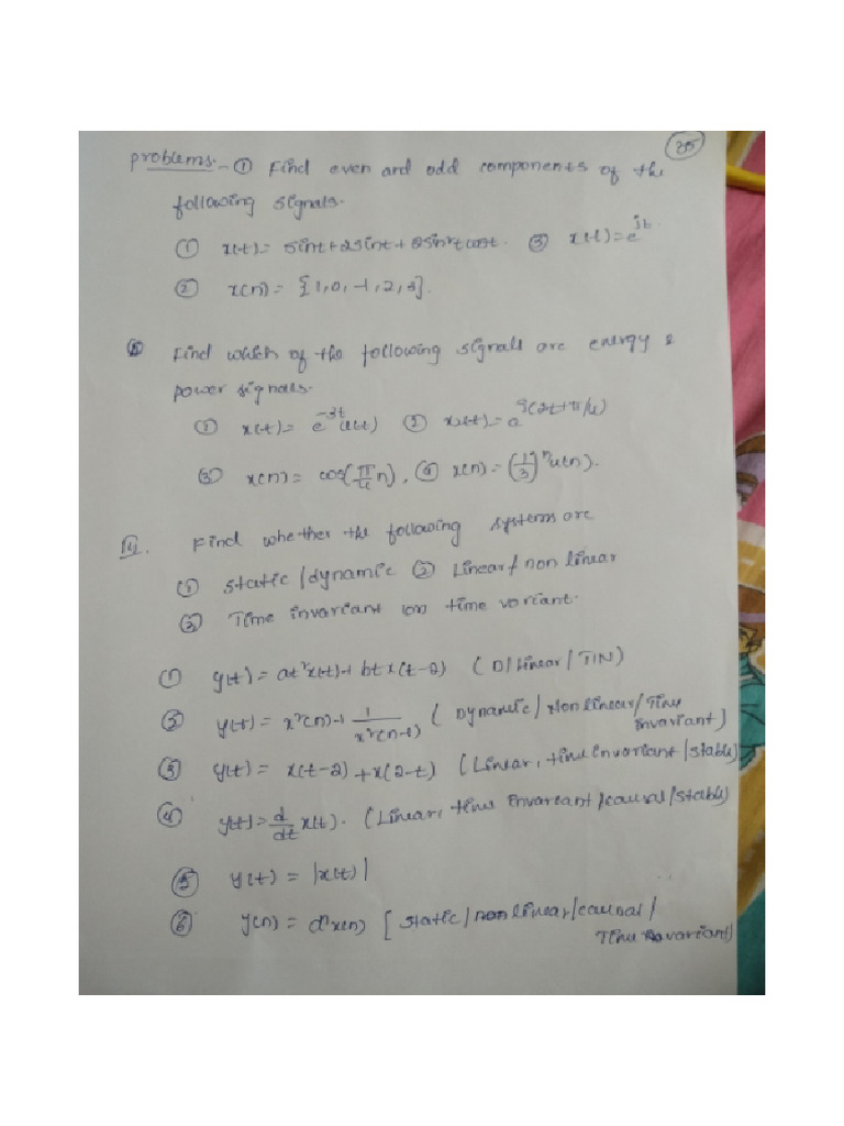 SS Unit 1 - Signals and Systems | PDF