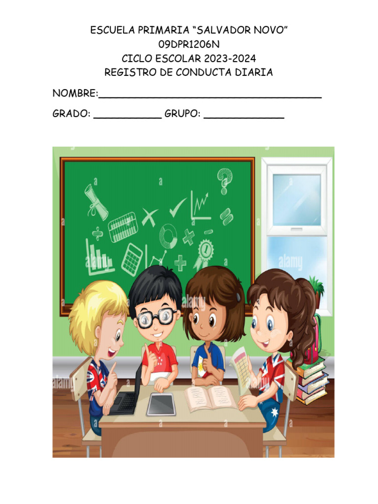 Registro de Conducta Diaria Caratula | PDF