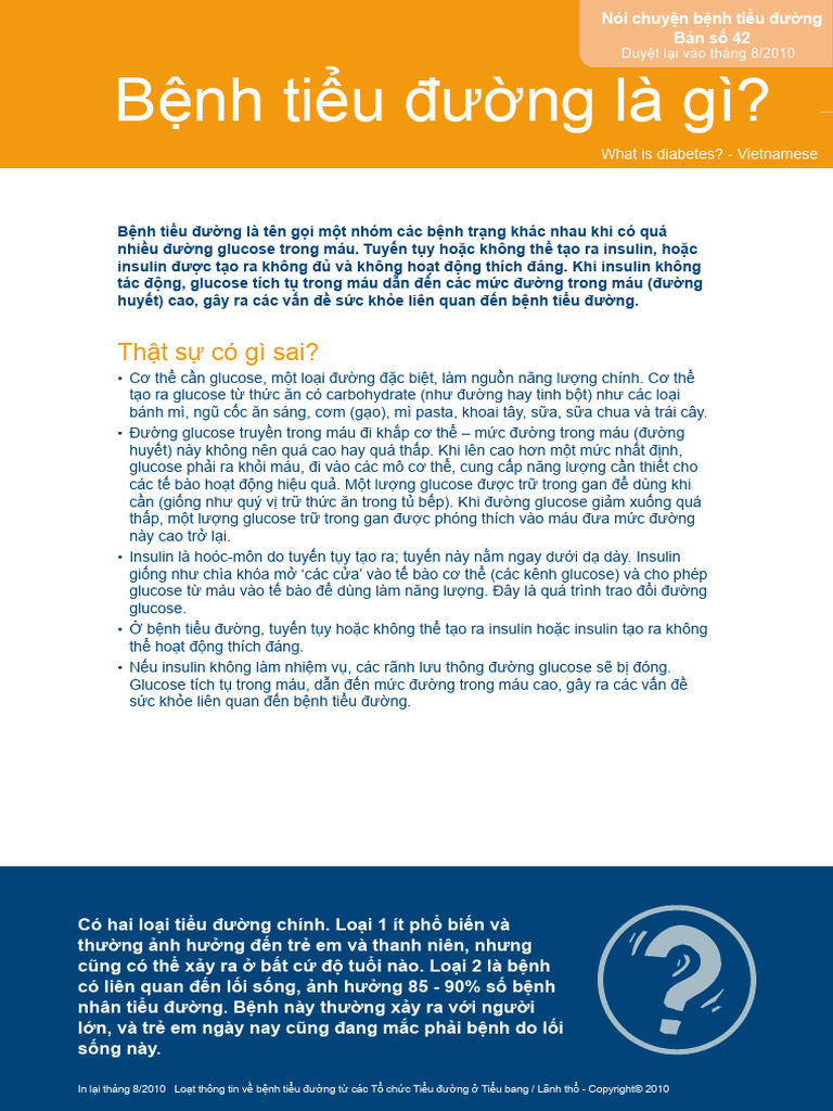 Ndss What Is Diabetes Vietnamese | PDF