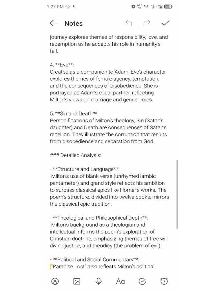 Detailed Analysis of Paradise Lost | PDF