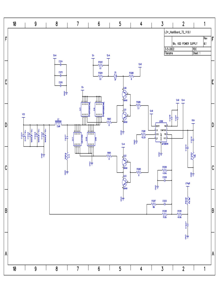 L3 HashBoard RDC Schematics | PDF