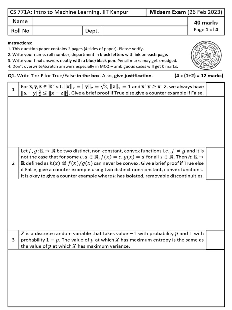 2022 23 Ii - MS | PDF | Applied Mathematics | Mathematical Analysis