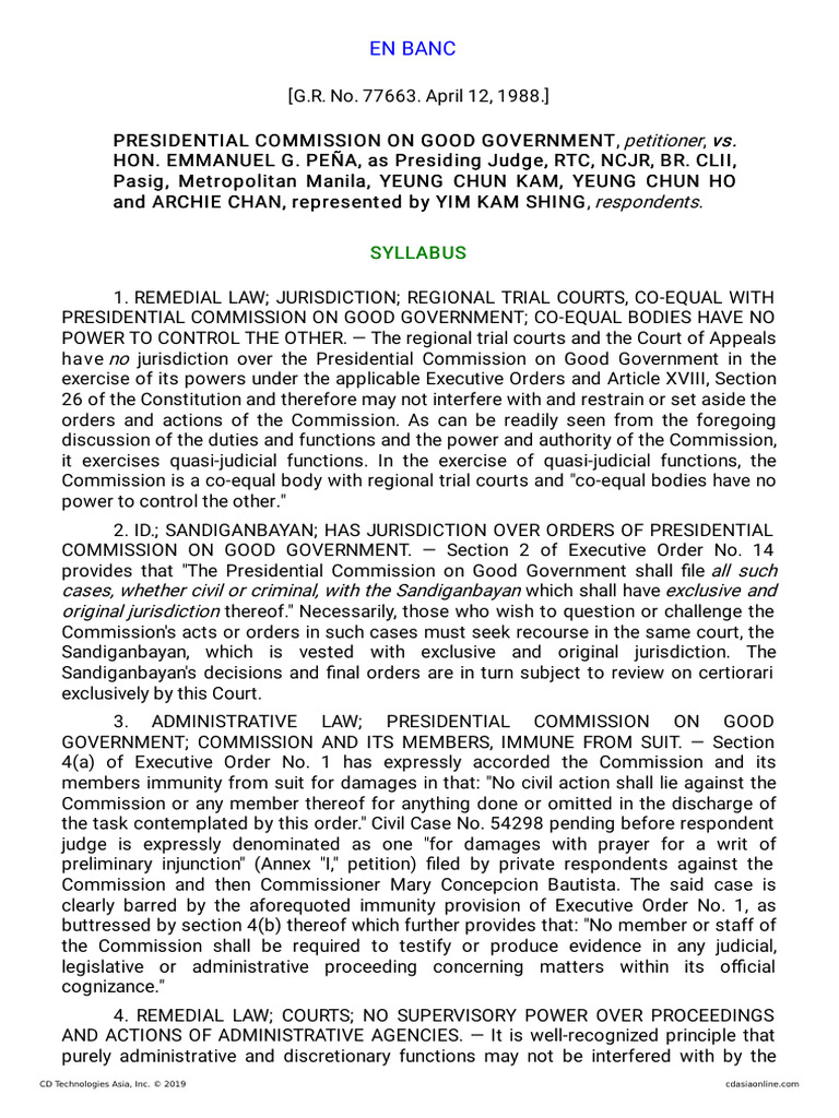 01 133485-1988-Presidential - Commission - On - Good - Government - V ...