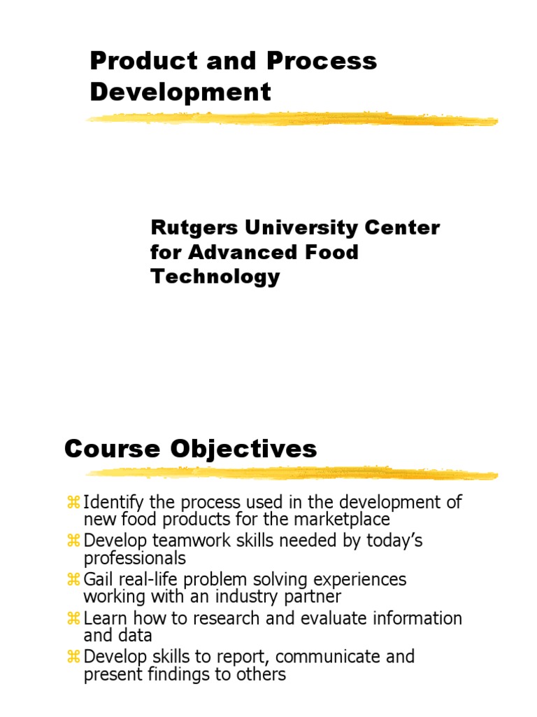 Food Product Development | PDF | New Product Development | Prototype
