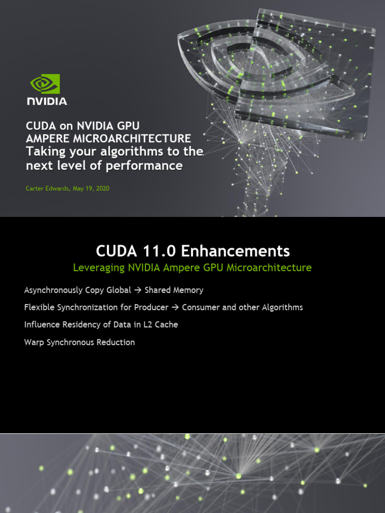 s21170 Cuda On Nvidia Ampere Gpu Architecture Taking Your Algorithms To The Next Level of ...