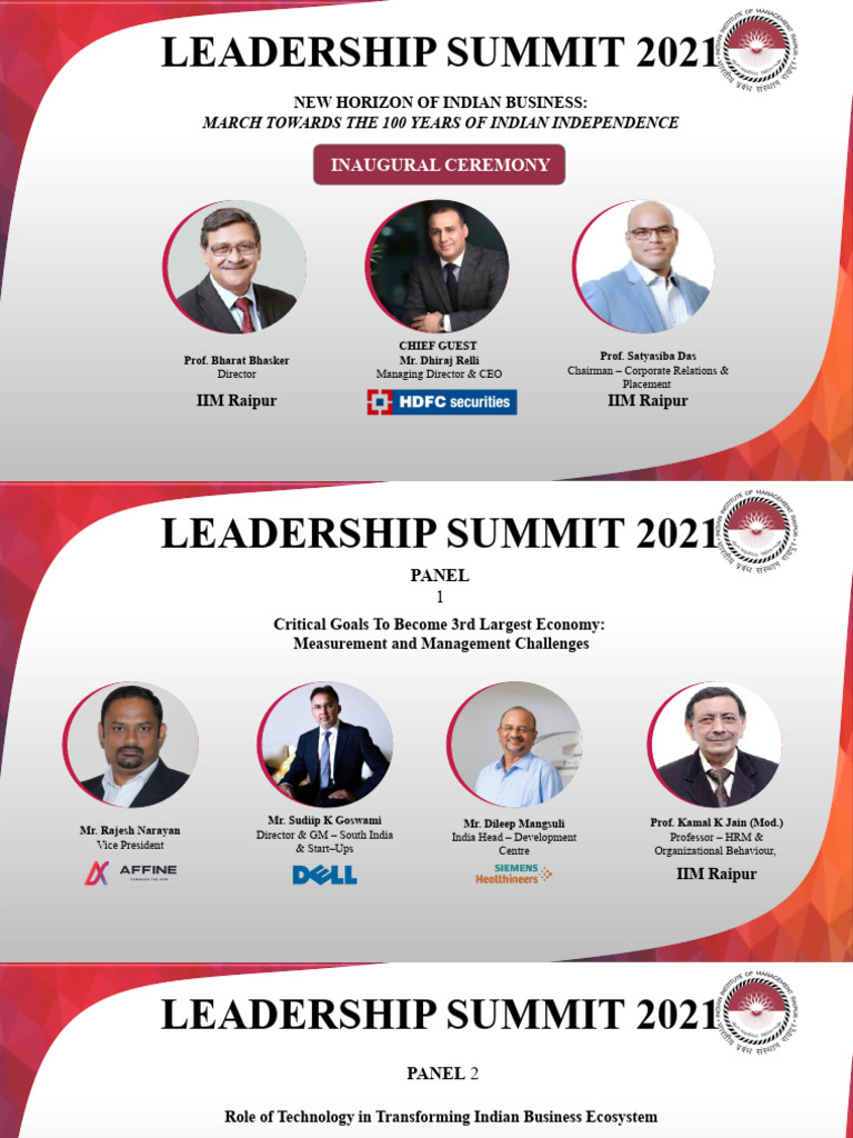Leadership Summit 2021 | PDF | Human Resource Management | Leadership