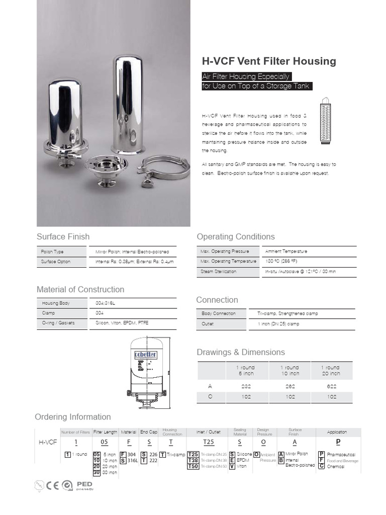 19-20 H-VCF 呼吸器 | PDF | Filtration | Sterilization (Microbiology)