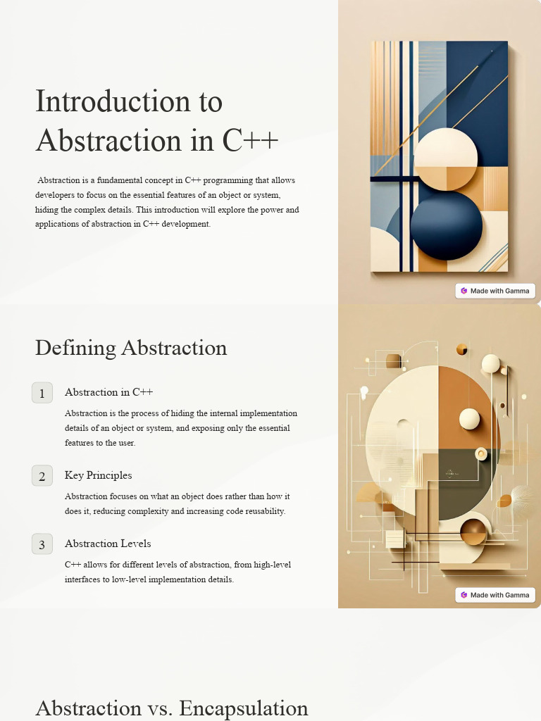 Introduction To Abstraction in C | PDF | Abstraction (Computer Science) | Class (Computer ...