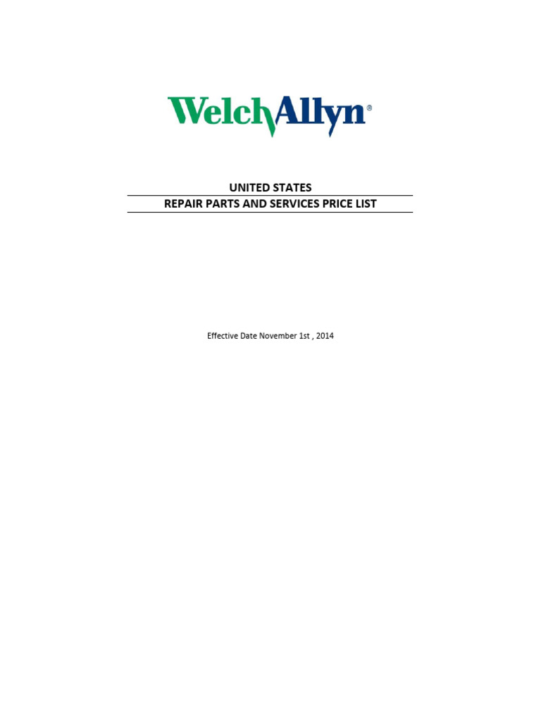 Welch Allyn List | PDF | Receipt