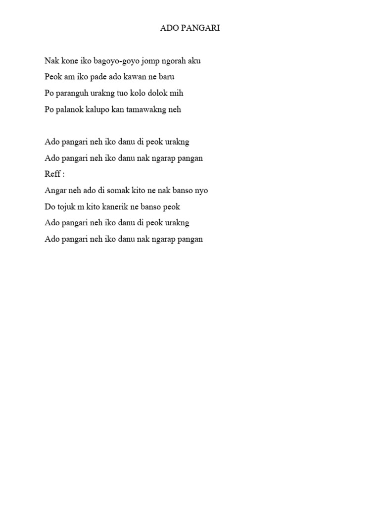 Ado Pangari | PDF