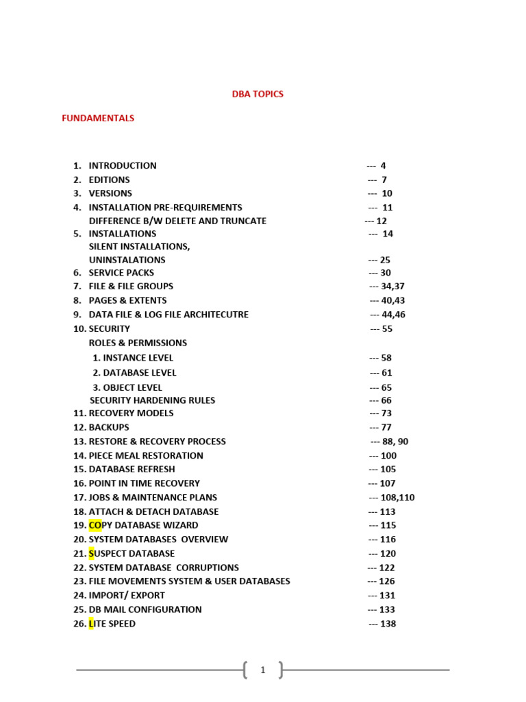 B14 SQL Server DBA Notes | PDF | Microsoft Sql Server | Installation ... B14 SQL Server DBA Notes | PDF | Microsoft Sql Server | Installation ...