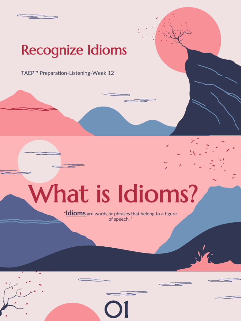Listening Week 12-Recognizing Idioms | PDF