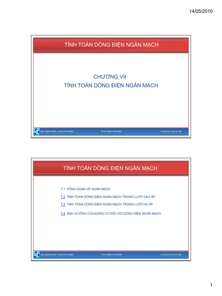 C6-Tinh Toan Dong Dien Ngan Mach | PDF