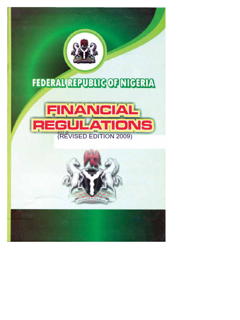 Nigeria Financial Regulations 2009 | PDF | Cheque | Banks