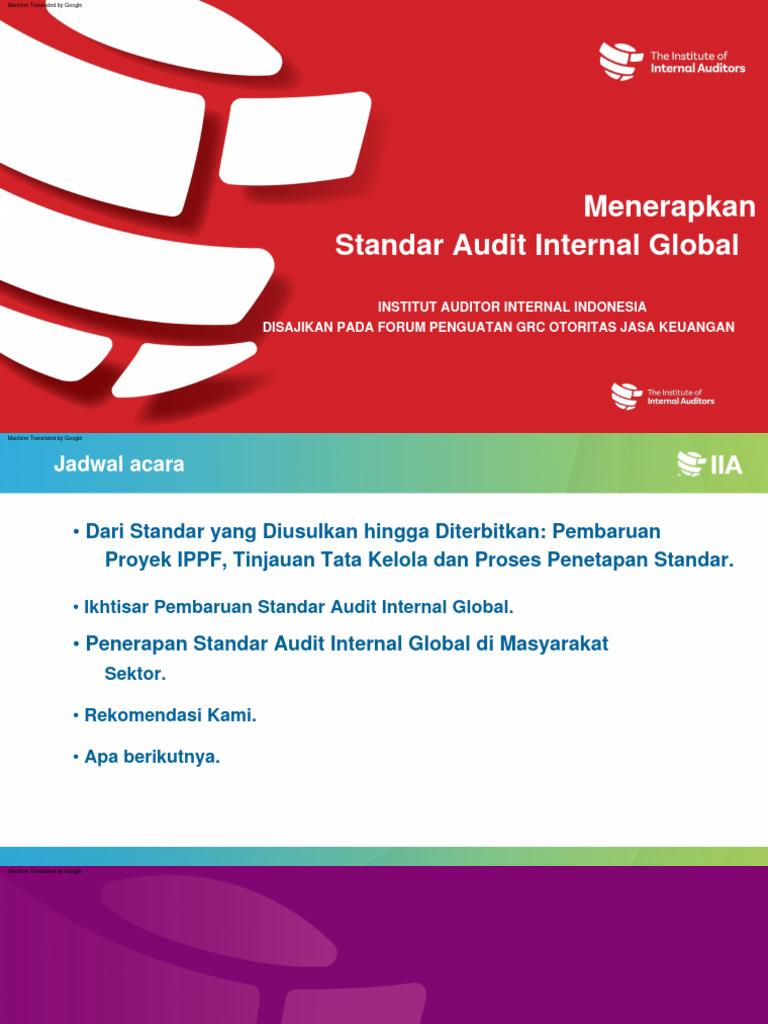 IIA - Applying The Global Internal Audit Standards - AIS | PDF