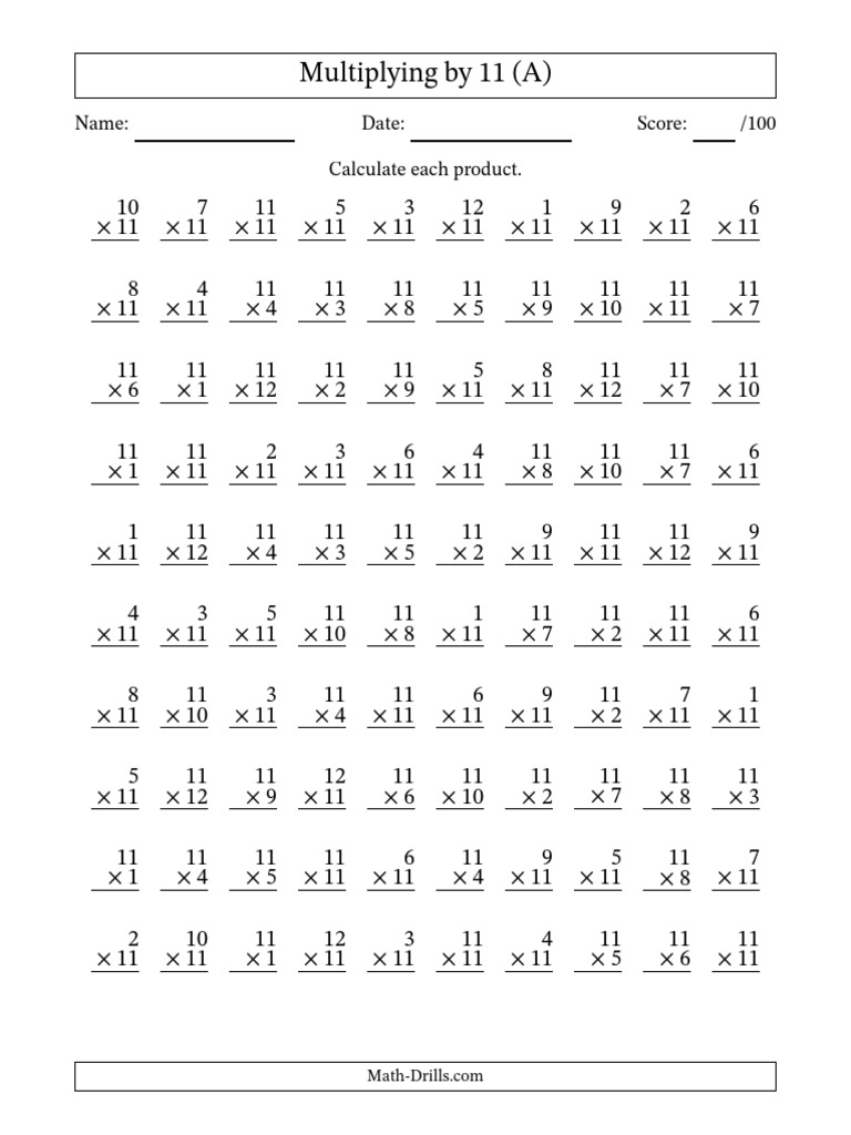 Multiply by 11 | PDF | Arithmetic