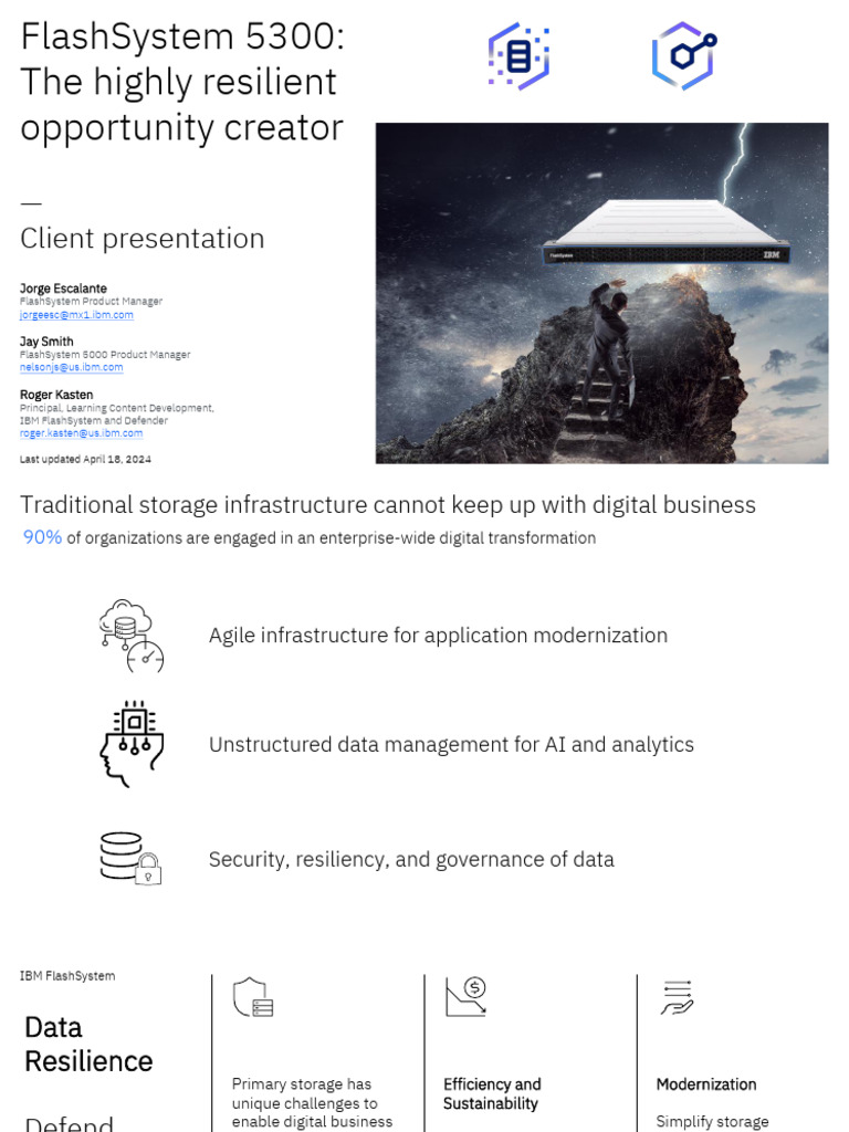 FlashSystem 5300 Data Resilient Storage Client Presentation | PDF ... FlashSystem 5300 Data Resilient Storage Client Presentation | PDF ...