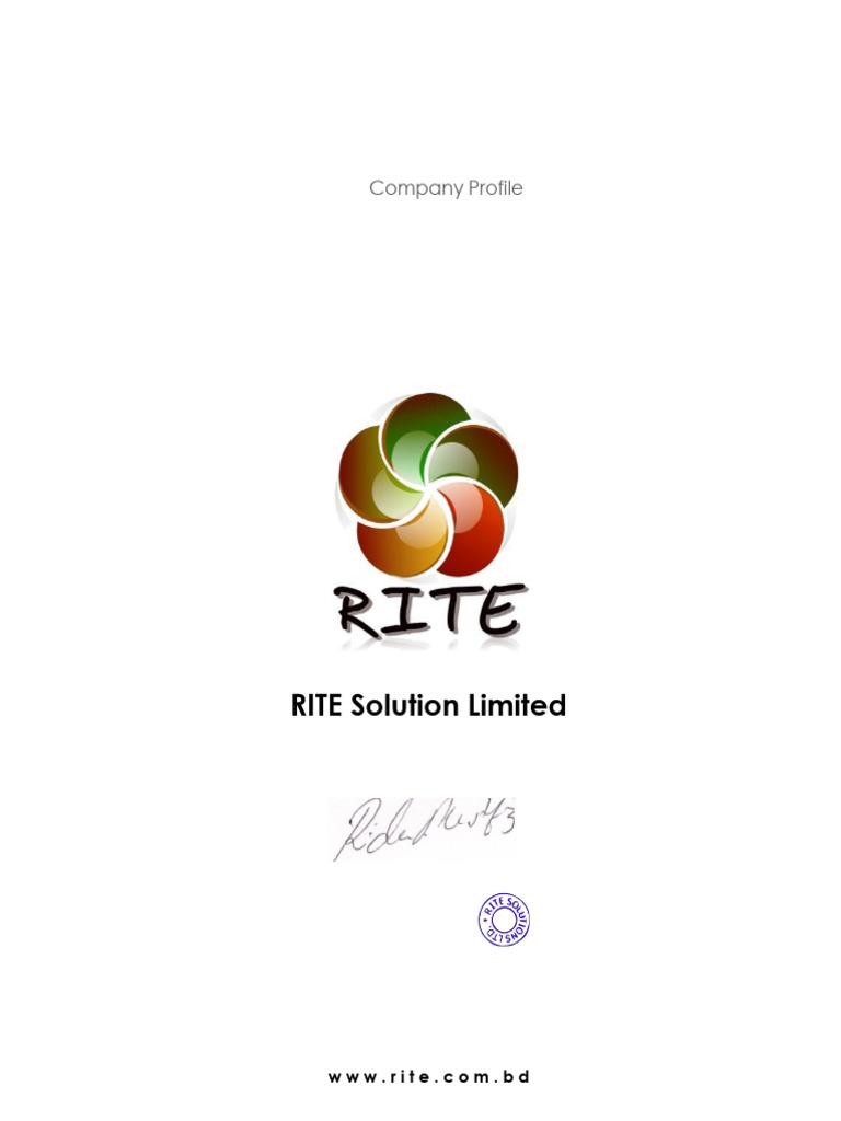 RITE Solution Limited: Company Profile | PDF | Computer Network ...