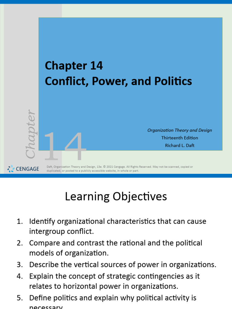 Daft OTAD 13e PPT Ch14 | PDF | Power (Social And Political) | Empowerment