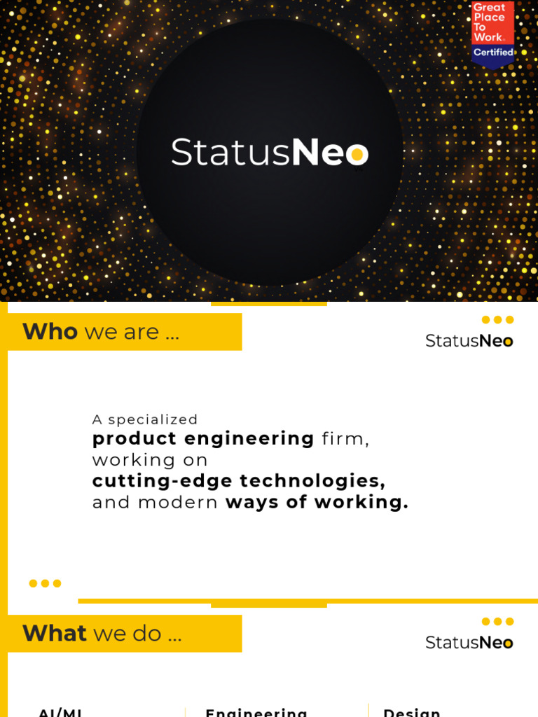 StatusNeo - Overview | PDF | Cloud Computing | Business