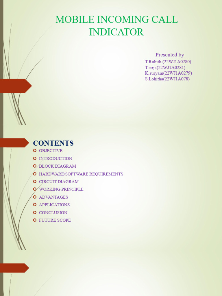 Mobile Incoming Call Indicator Project 2 | PDF | Electronic Circuits | Inductor