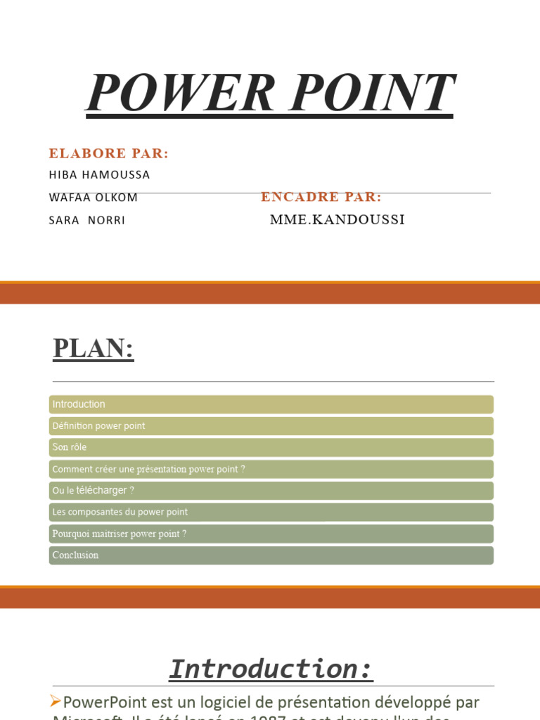 PrÃ©sentation PowerPoint SARA GE202 | PDF | Microsoft Powerpoint ...