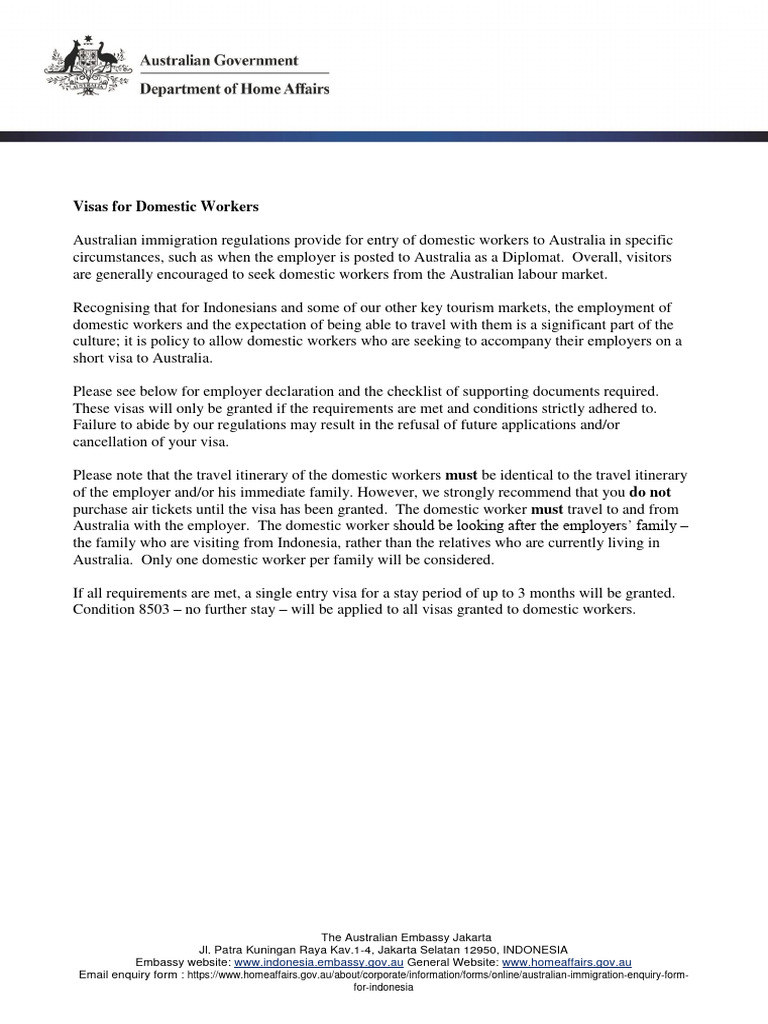 Employer Declaration | PDF | Travel Visa | Human Migration