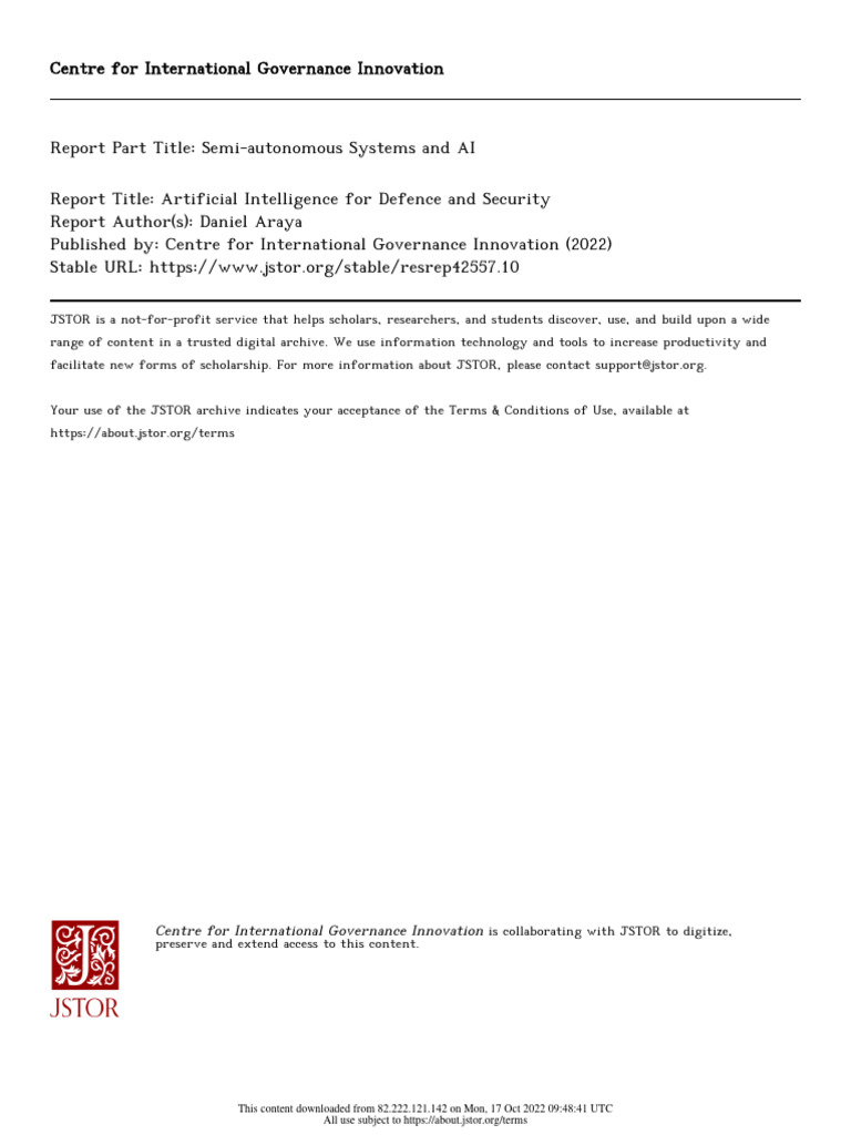 AI in Defense: Global Military Applications | PDF | Artificial ...