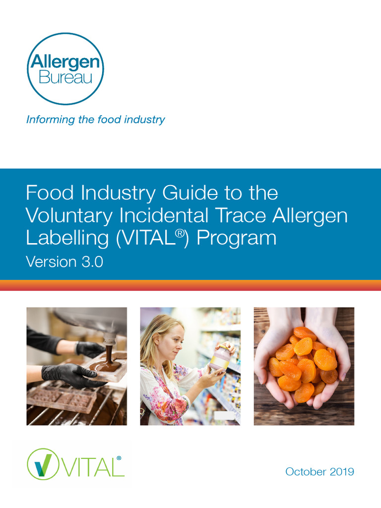 VITAL-Food Industry Guide To The Voluntary Incidental Trace Allergen ...