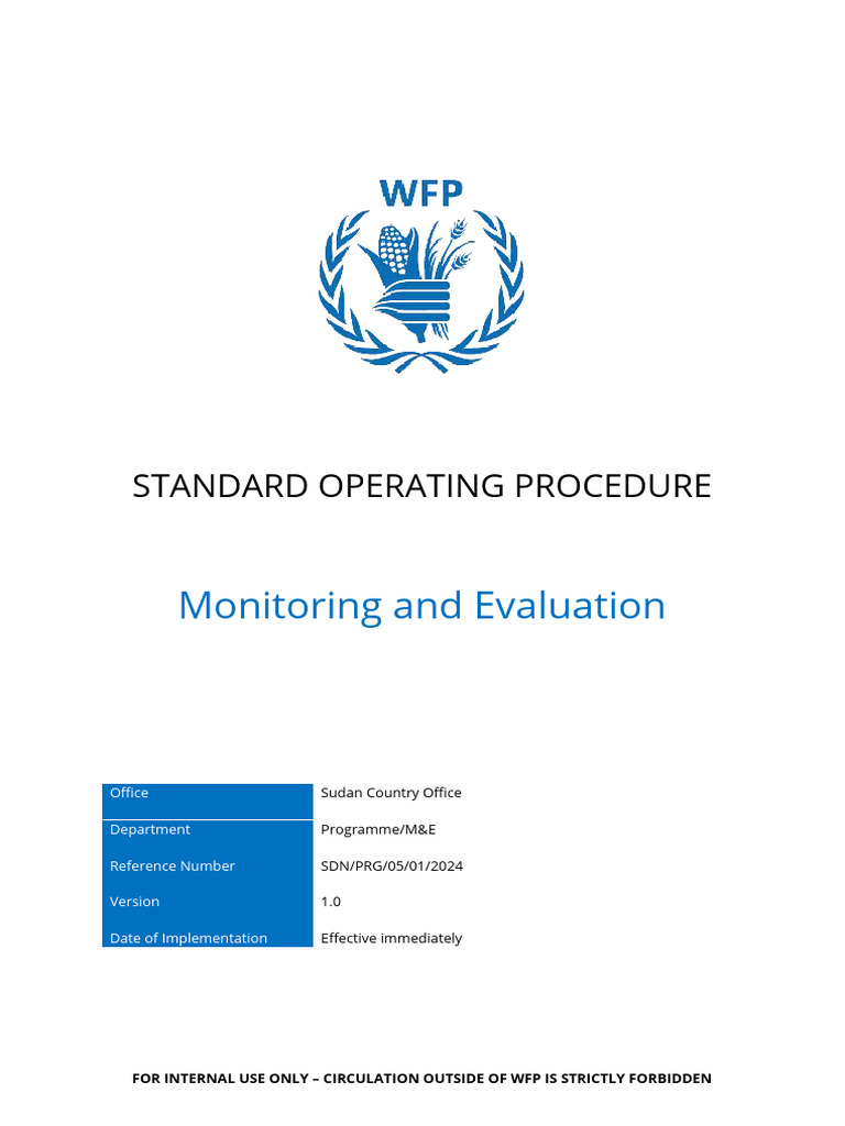 SDN Monitoring SOP Draft 30042024 | PDF | Survey Methodology | Evaluation