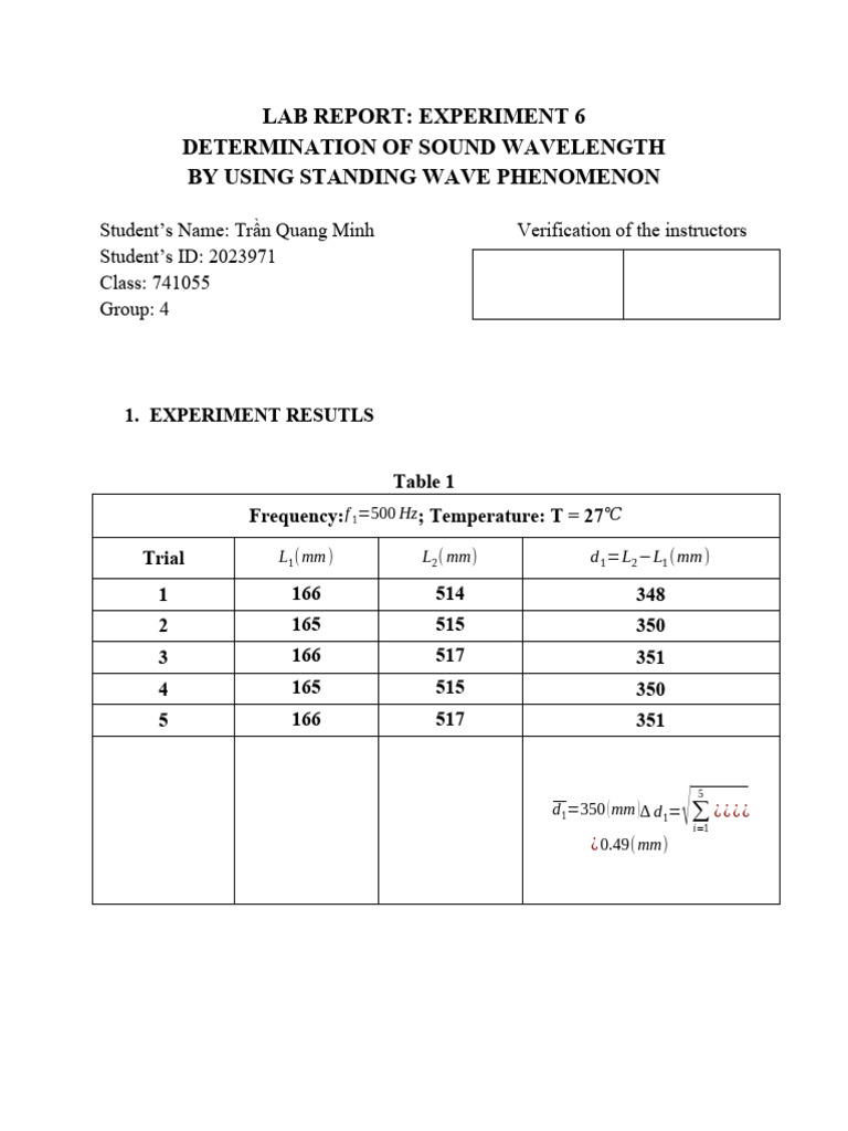 Exp 6 HT | PDF | Frequency | Mechanics