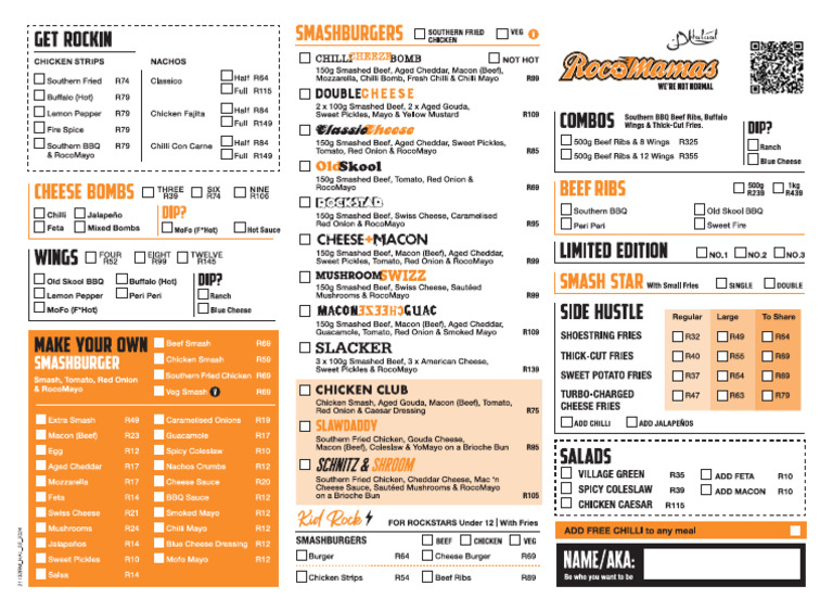 Za Rocomamas Menu Halaal Abcd86db82 | PDF